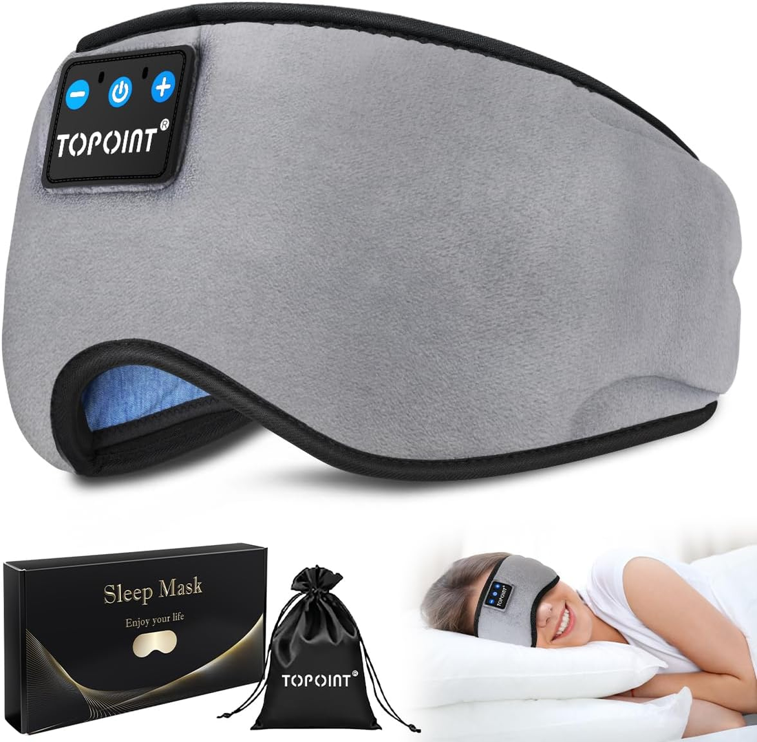 Bluetooth Sleeping Mask - Bluetooth Sleep Headphones | Blocks Light ...